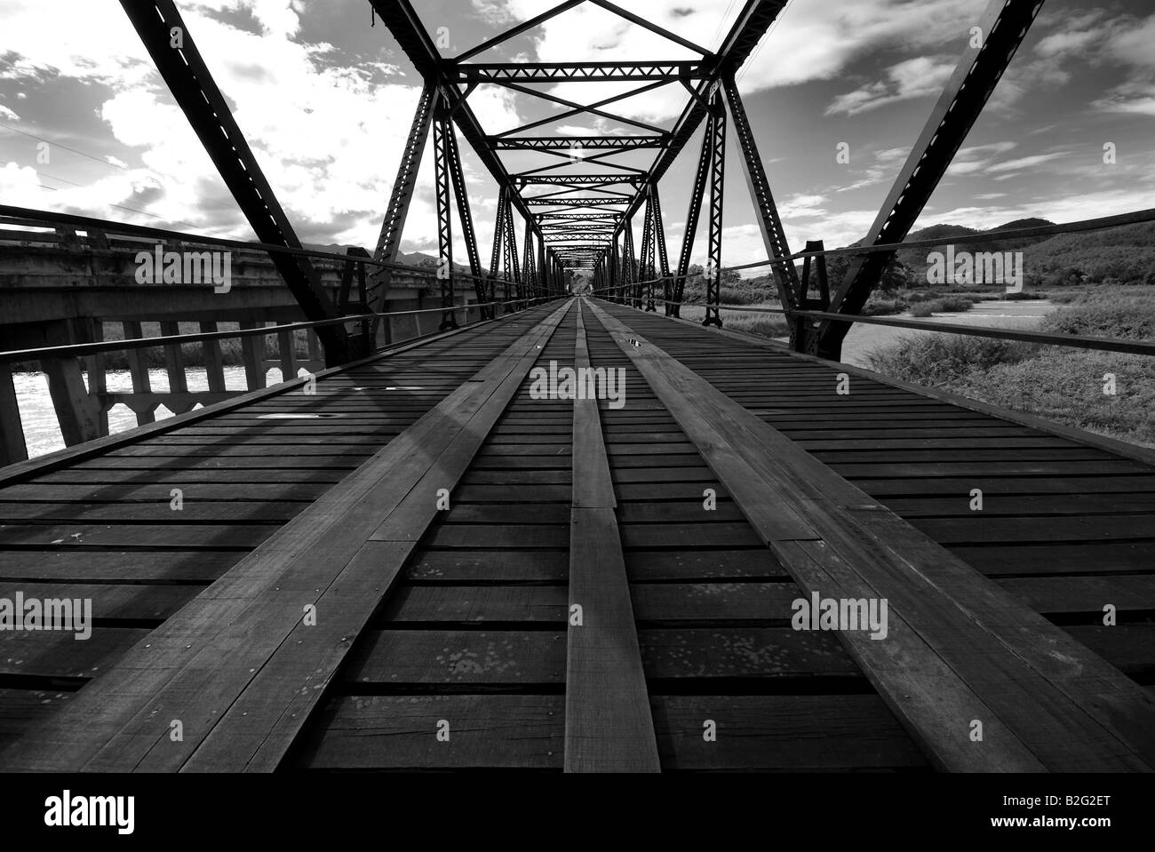 The old Japanese built war memorial bridge in Pai Northern Thailand The ...
