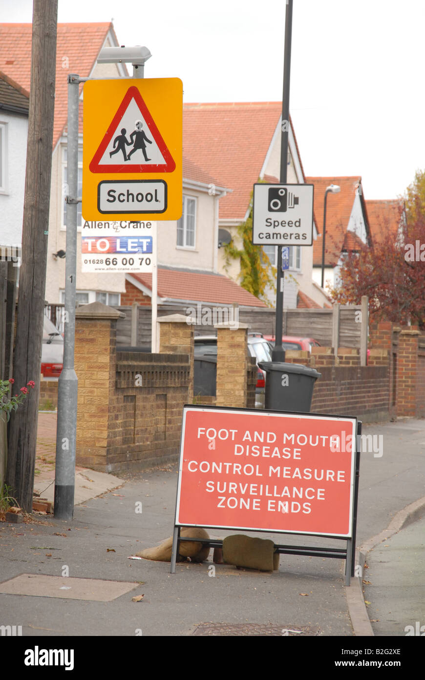 A street full of Government signs Stock Photo - Alamy