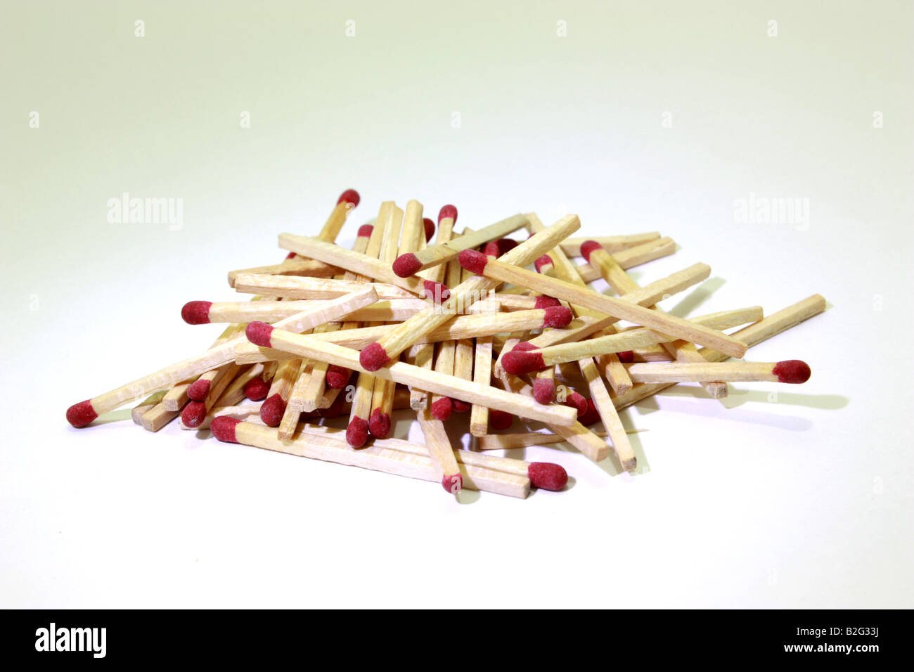 Pile of match sticks Stock Photo - Alamy