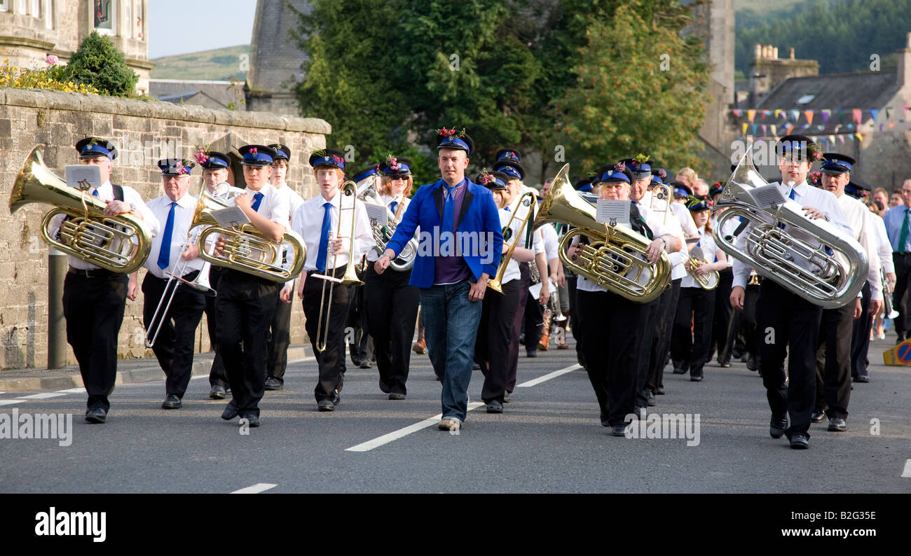 Brass Marching Band During The Langholm Common Riding Langholm Scotland ...