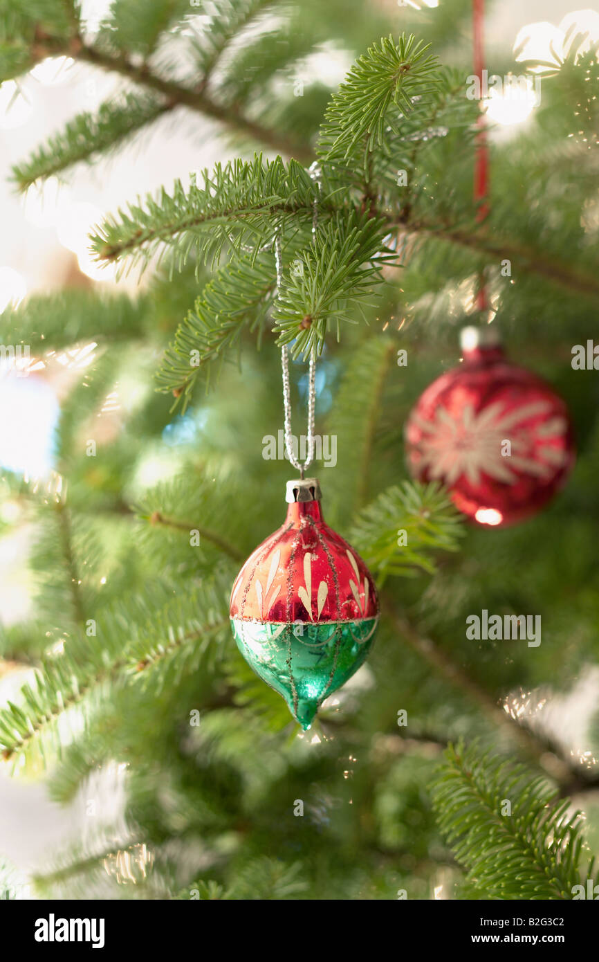 Antique ornaments hanging on tree Stock Photo - Alamy