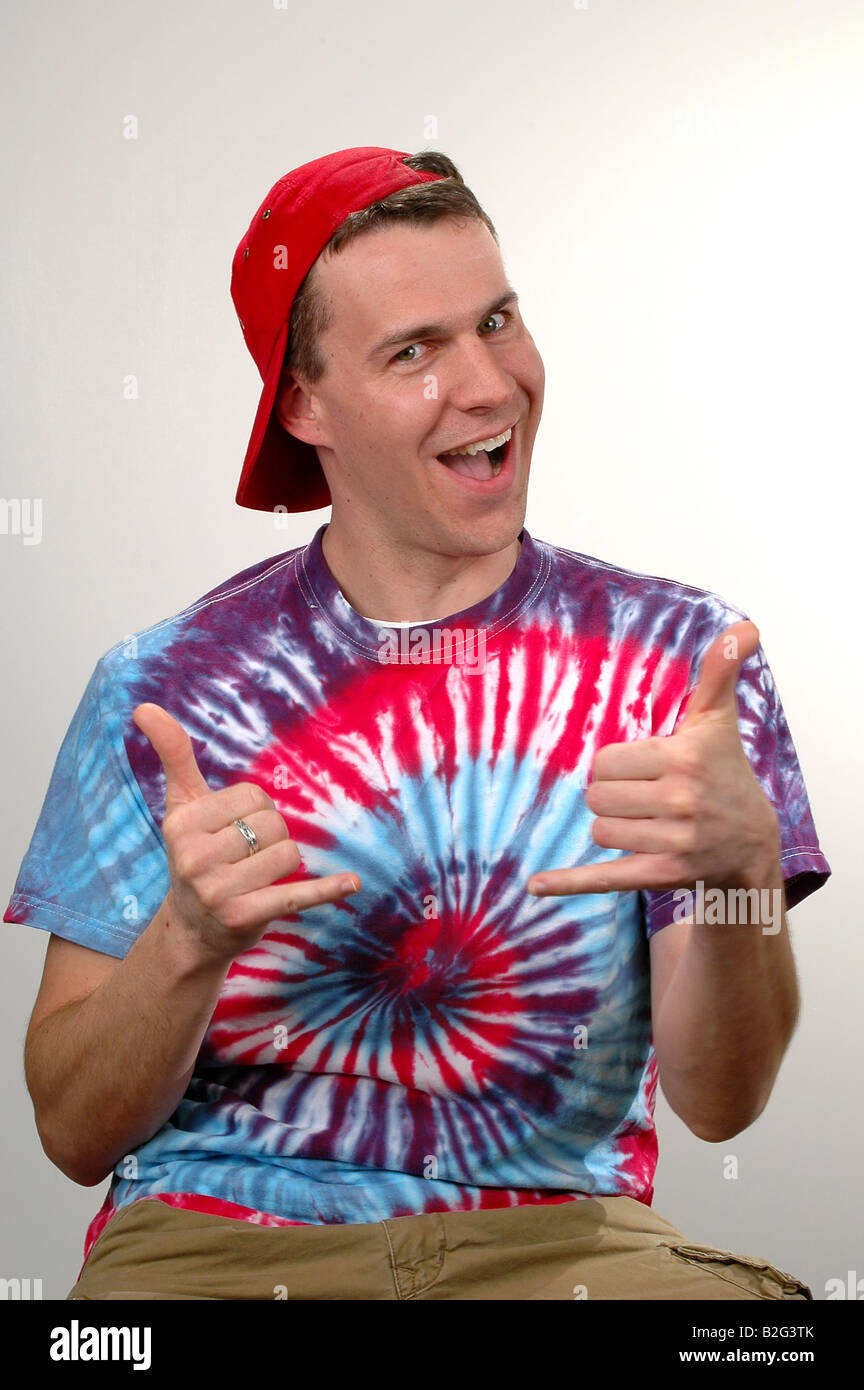 Cool Guy Showing approval Stock Photo - Alamy