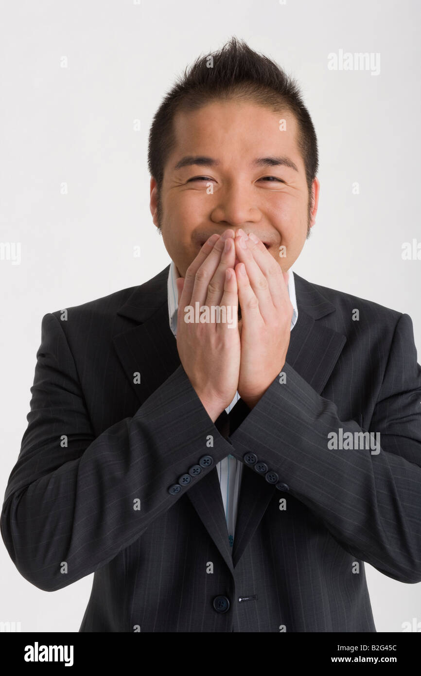 Portrait of a businessman smiling Stock Photo - Alamy