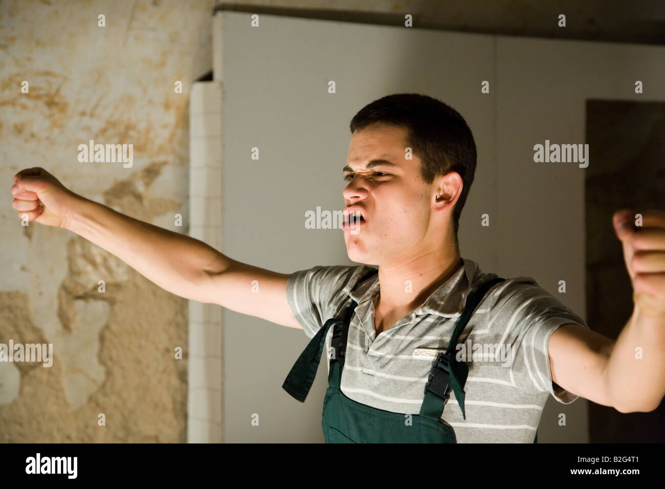 Martef Theatre Jerualem in the Play Chefetz Stock Photo - Alamy