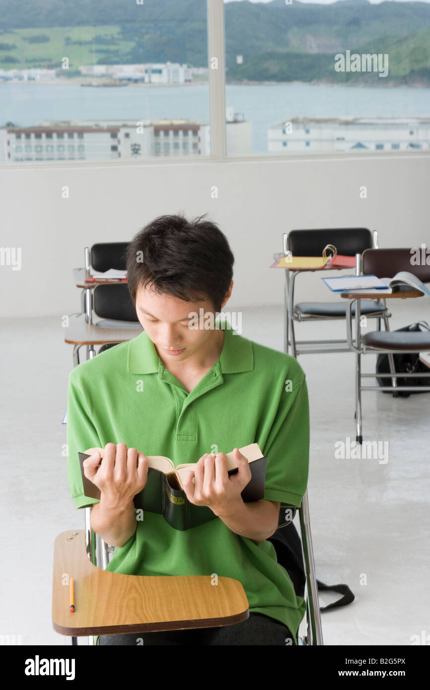 Asian student man studying in hi-res stock photography and images - Alamy