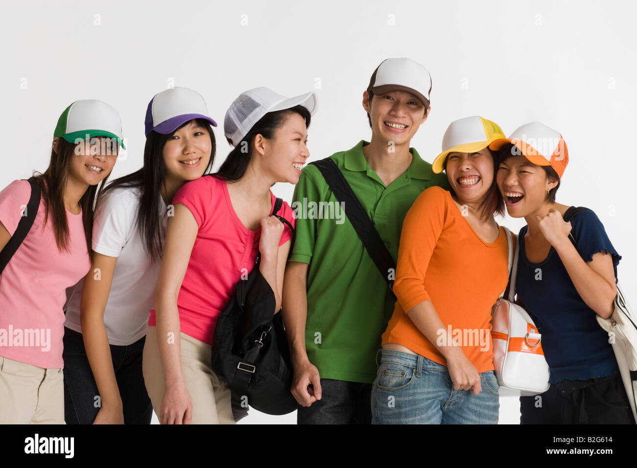 Group of people smiling together Stock Photo - Alamy