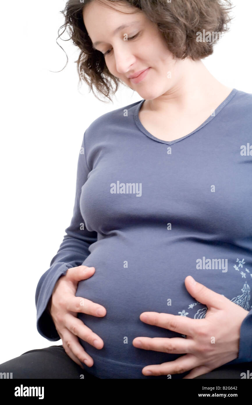 pregnant woman expectant mother woman Stock Photo - Alamy