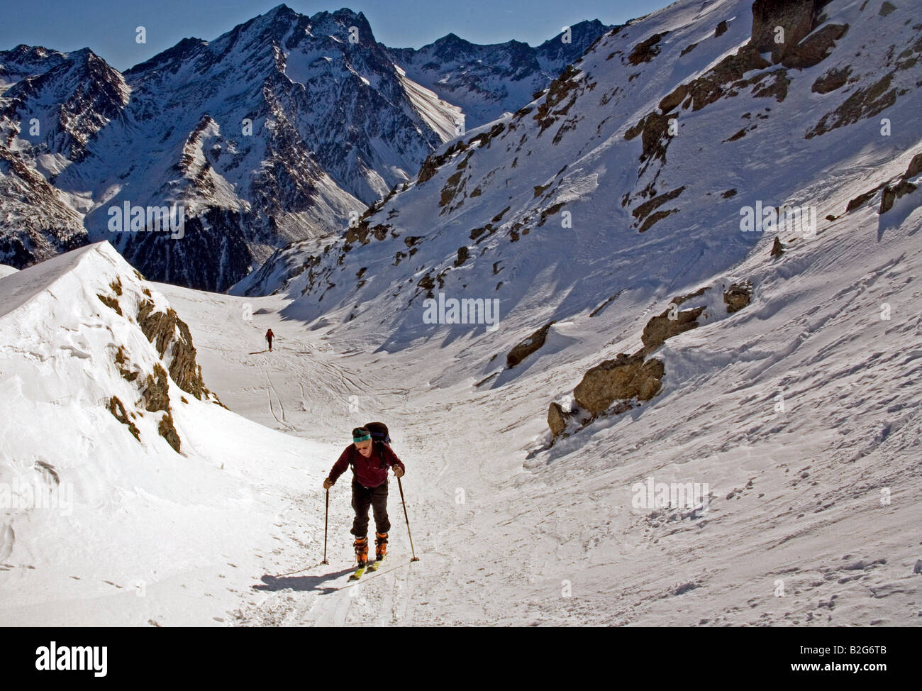 skiing ski area skier alps mountains snow covered sport winter europe ...