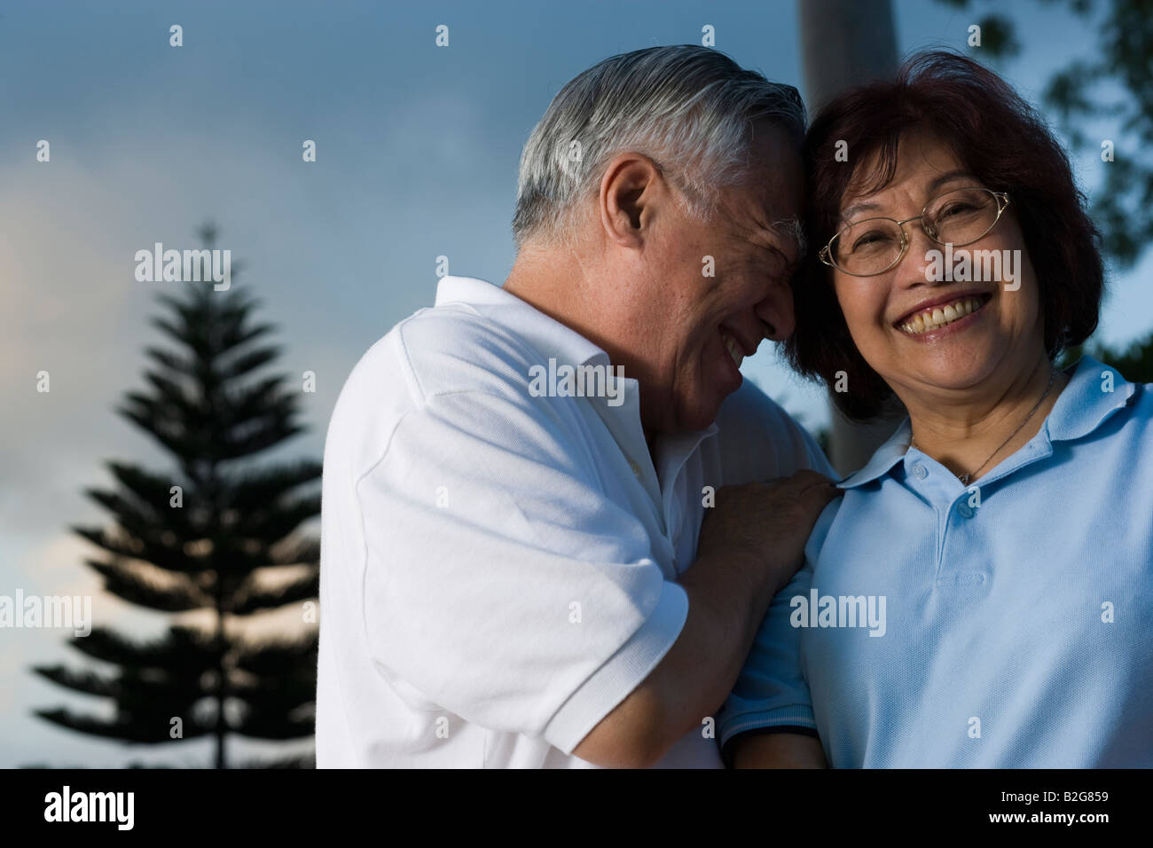 Senior couple romancing Stock Photo - Alamy