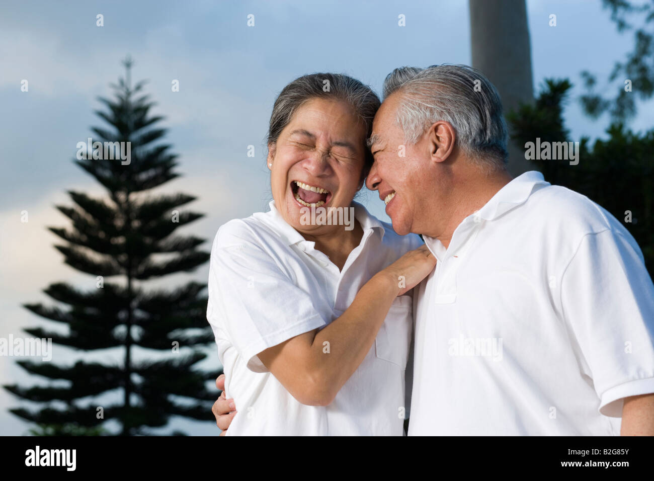 Senior couple smiling Stock Photo - Alamy