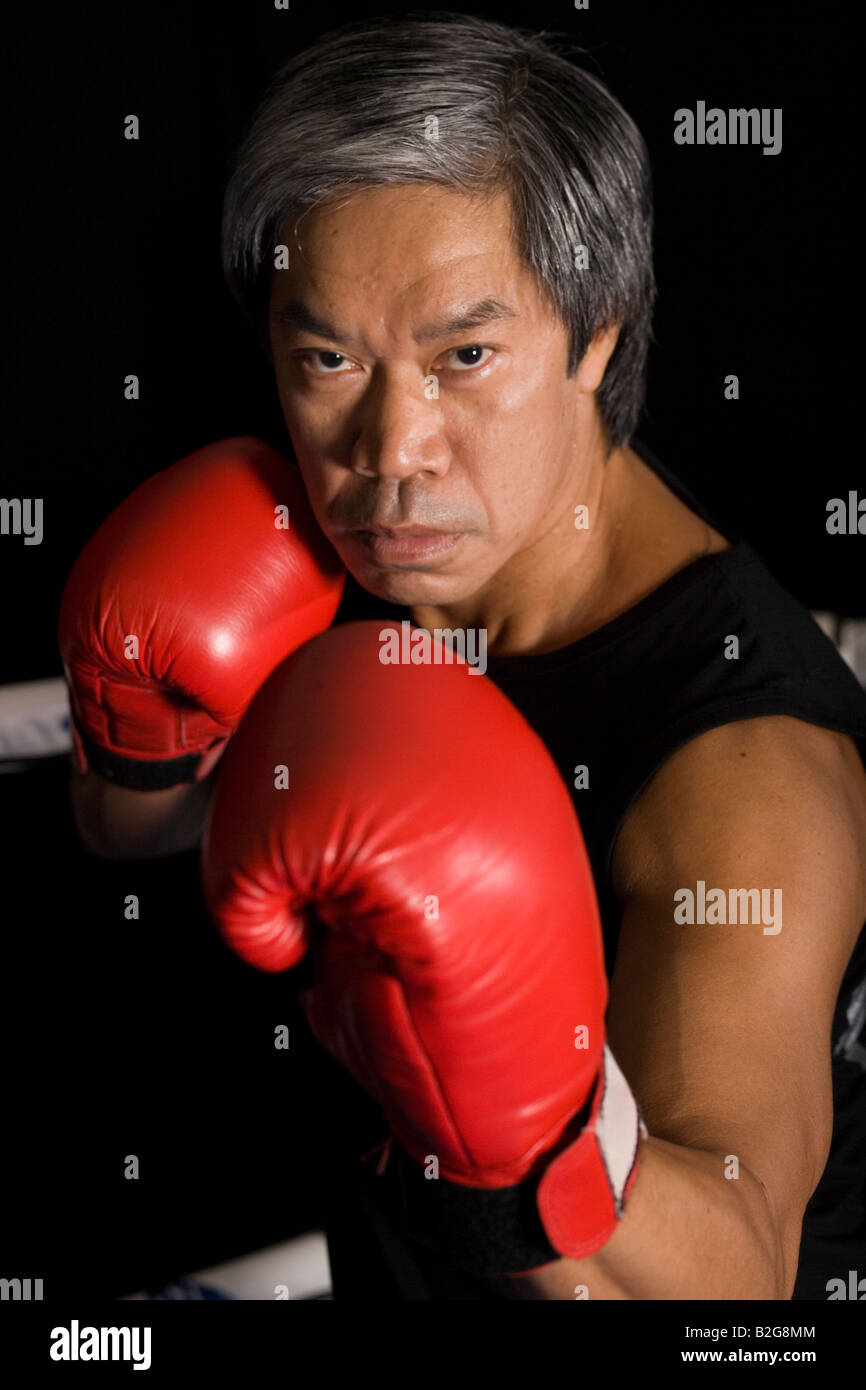 Aggression strength boxing ring boxing glove competition action ...