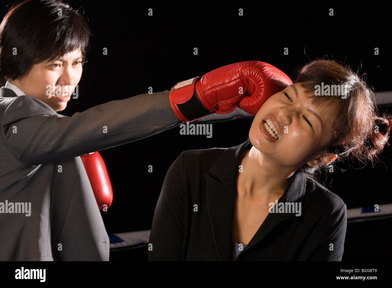 Action strength challenge boxing ring boxing glove fight fighting hi ...