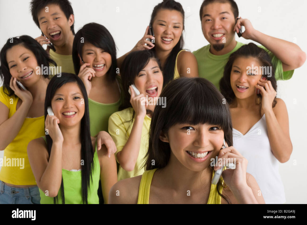 Friends asian talking hi-res stock photography and images - Alamy