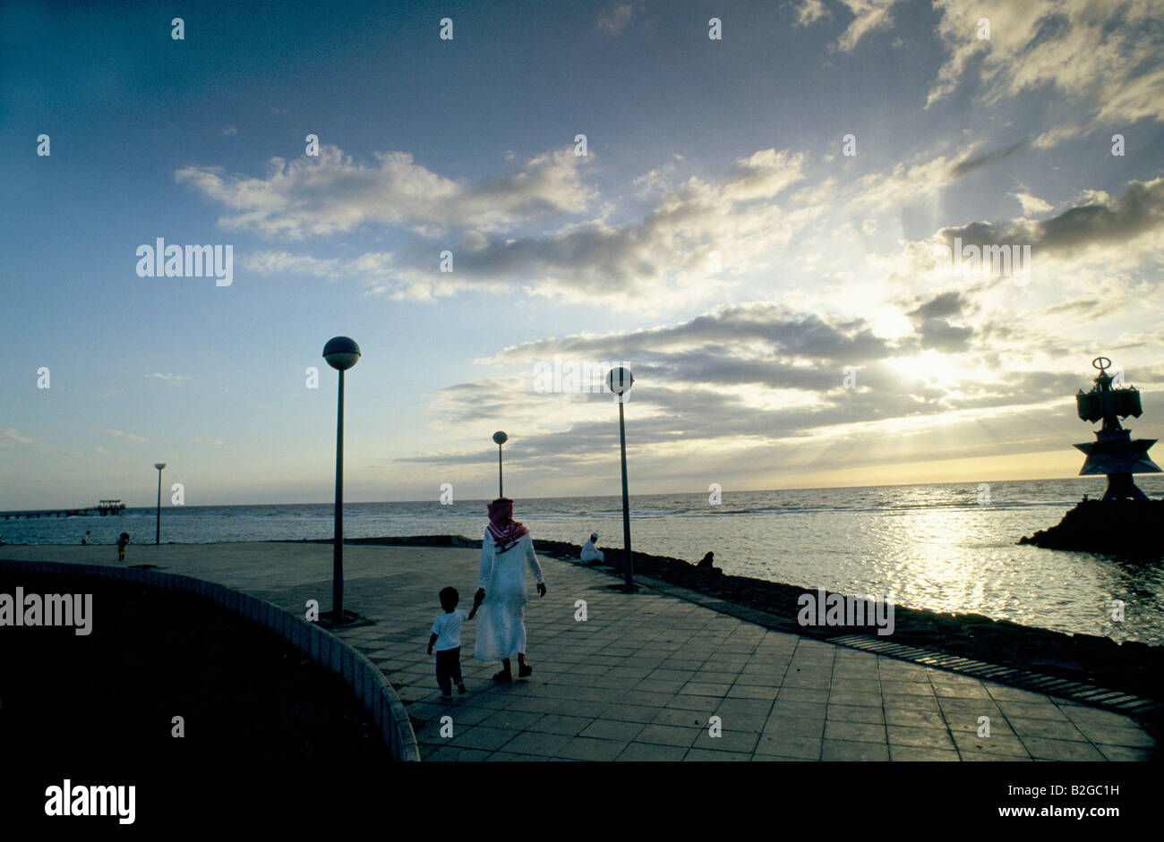 sunset over jeddah saudi arabia Stock Photo - Alamy