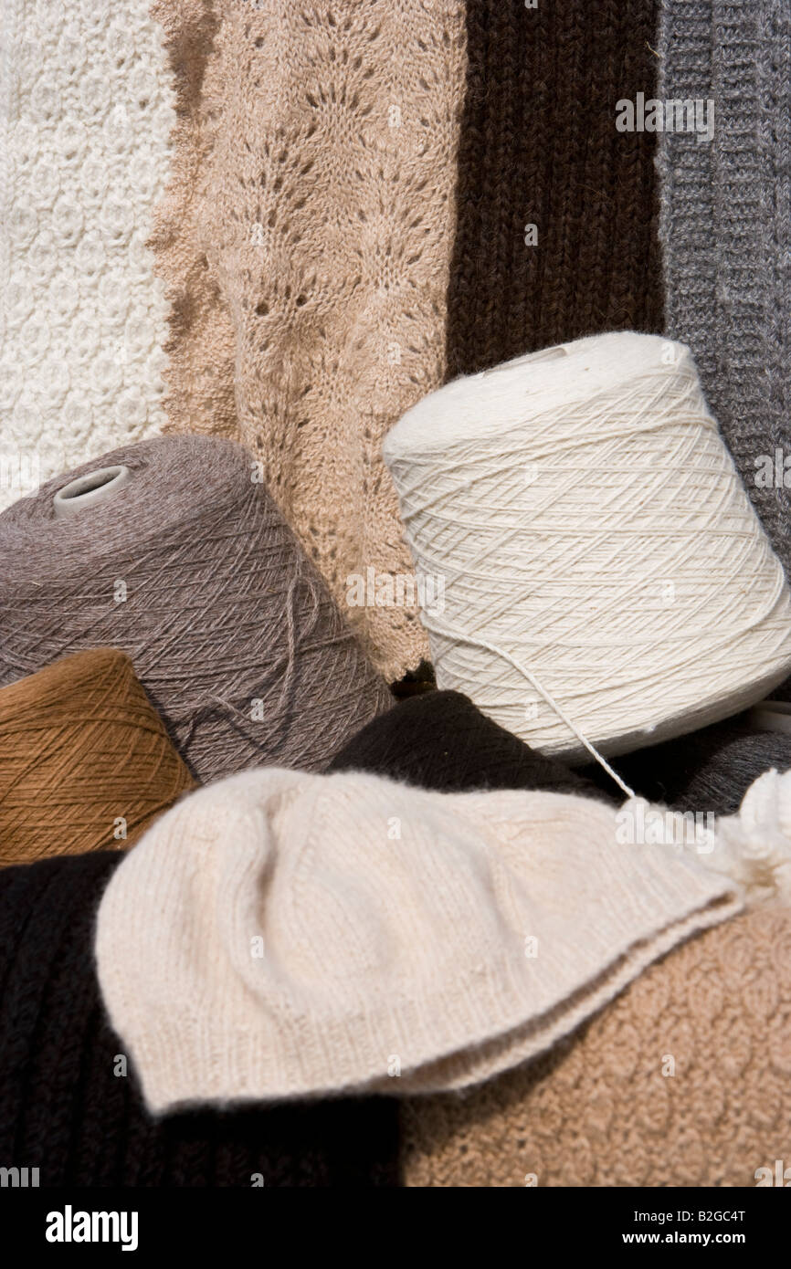 yarn made from the wool of alpacas Stock Photo - Alamy