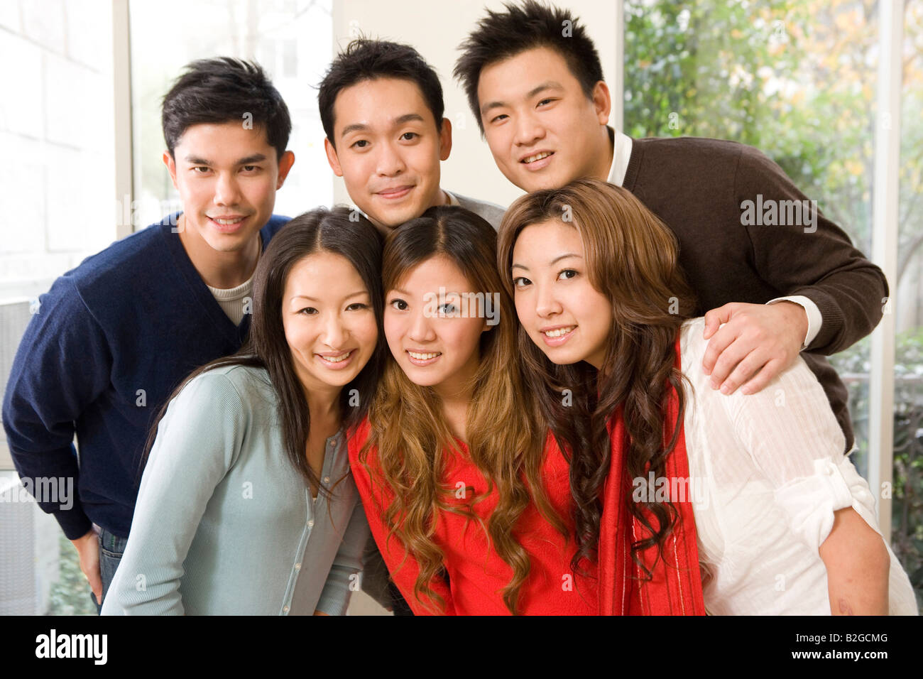Portrait of three couples having fun Stock Photo - Alamy
