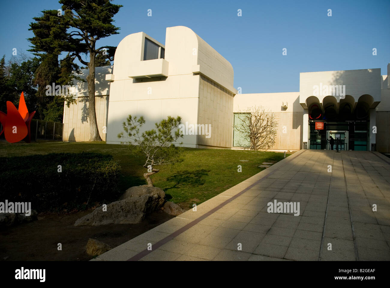 mirò museum outside barcelona spain Stock Photo - Alamy