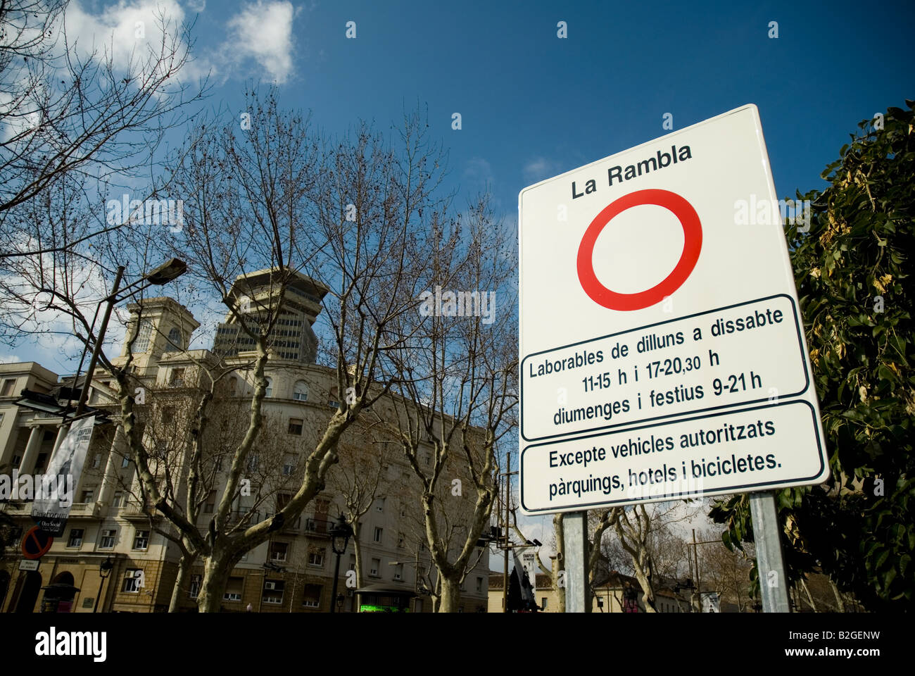 Barcelona spain no entry sign hi-res stock photography and images - Alamy