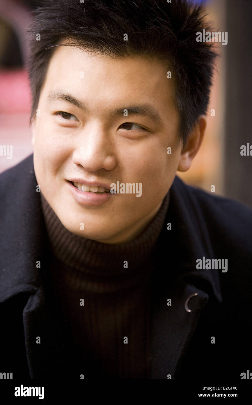 Close up chinese male model face hi-res stock photography and images ...