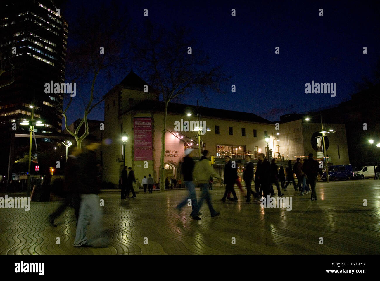Rambla at night hi-res stock photography and images - Alamy