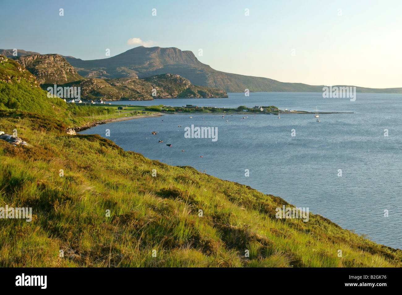 Loch broom coast lake mountains Lochaber Highlands Scotland UK ...
