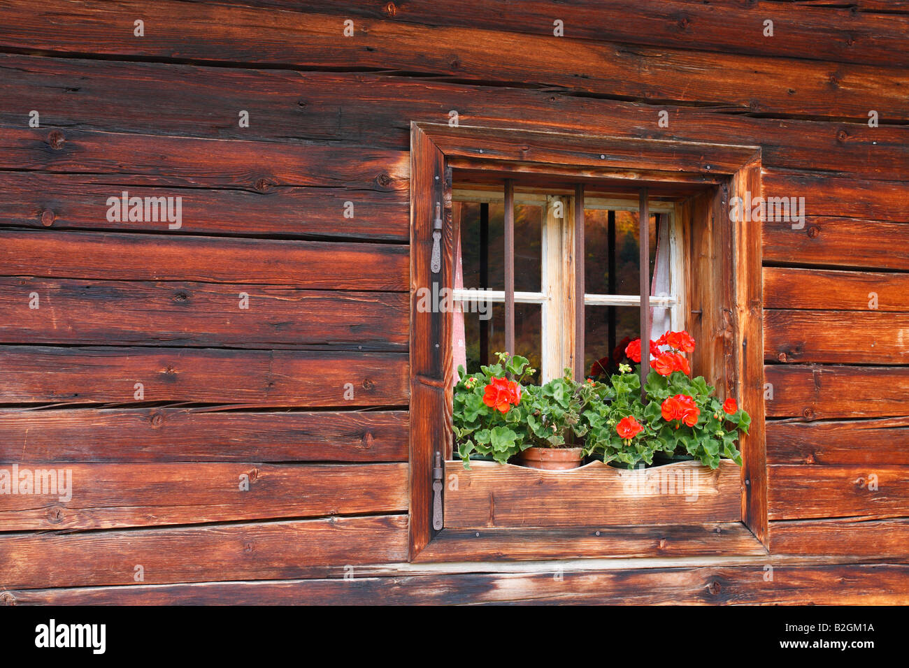 country house alpine valley alps austria autumn tyrol wooden window ...