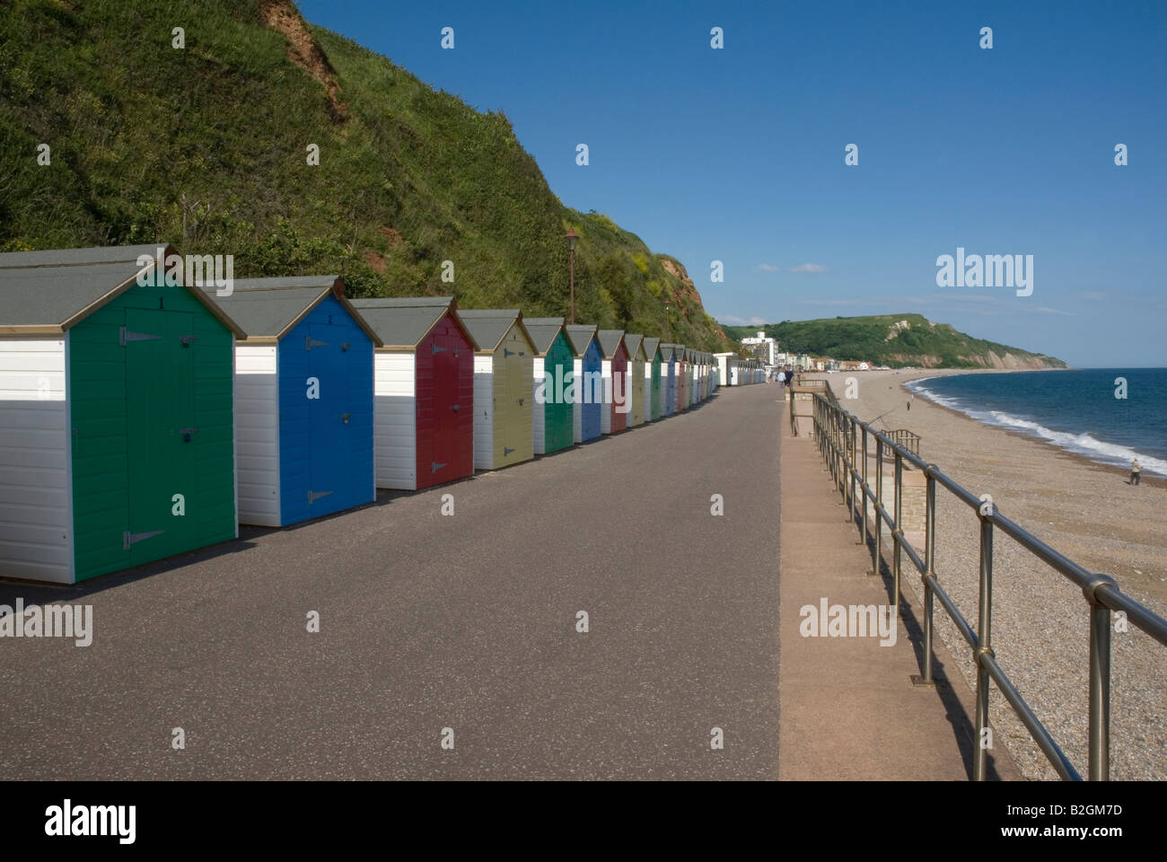 Seaton devon beach huts hi-res stock photography and images - Alamy