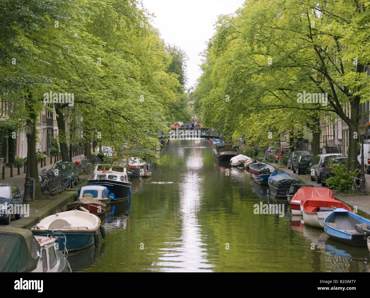 amsterdam canal in summer Stock Photo - Alamy