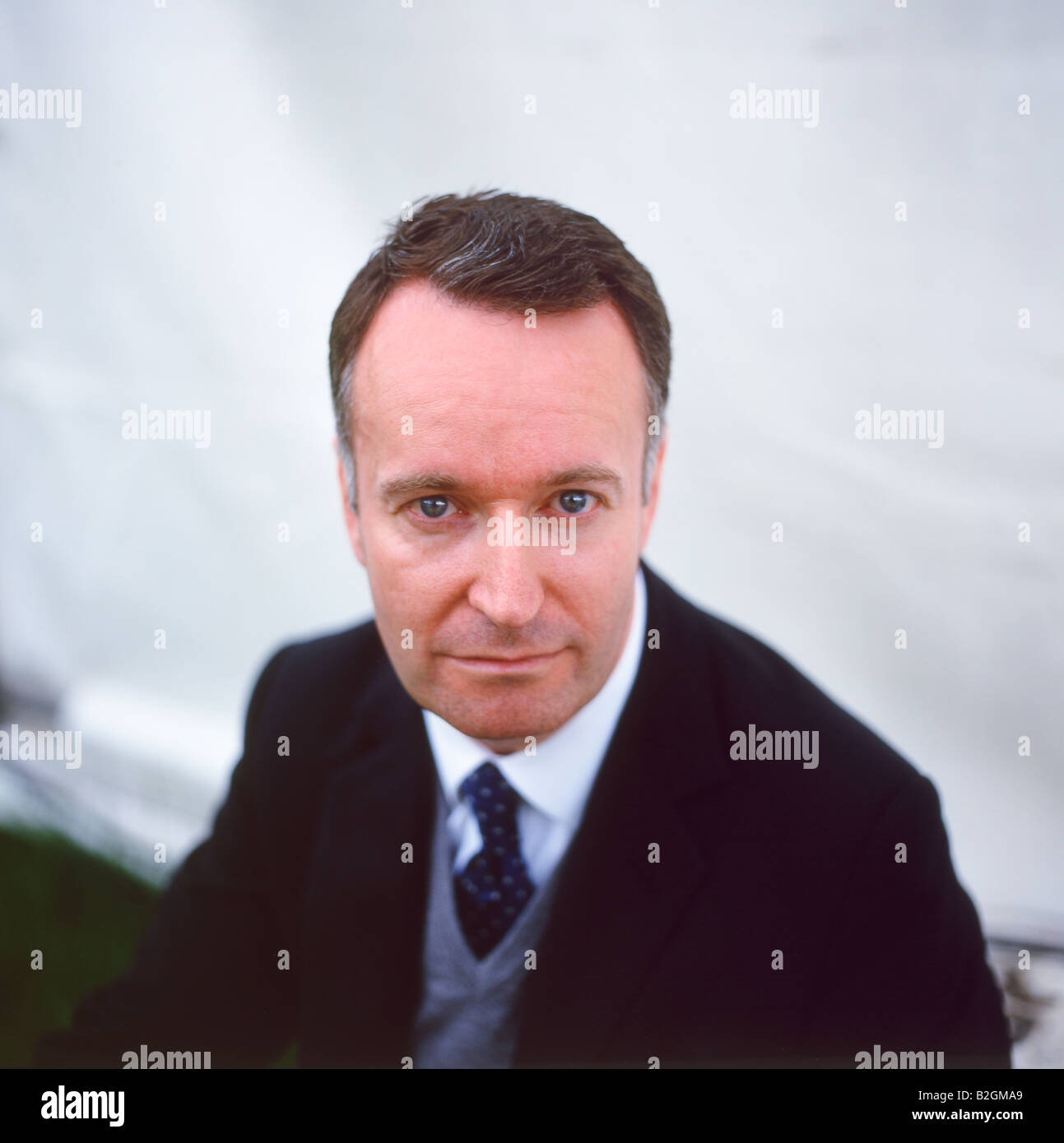 Author Andrew O'Hagan at the 2008 Hay Festival, Hay-on-Wye Stock Photo ...