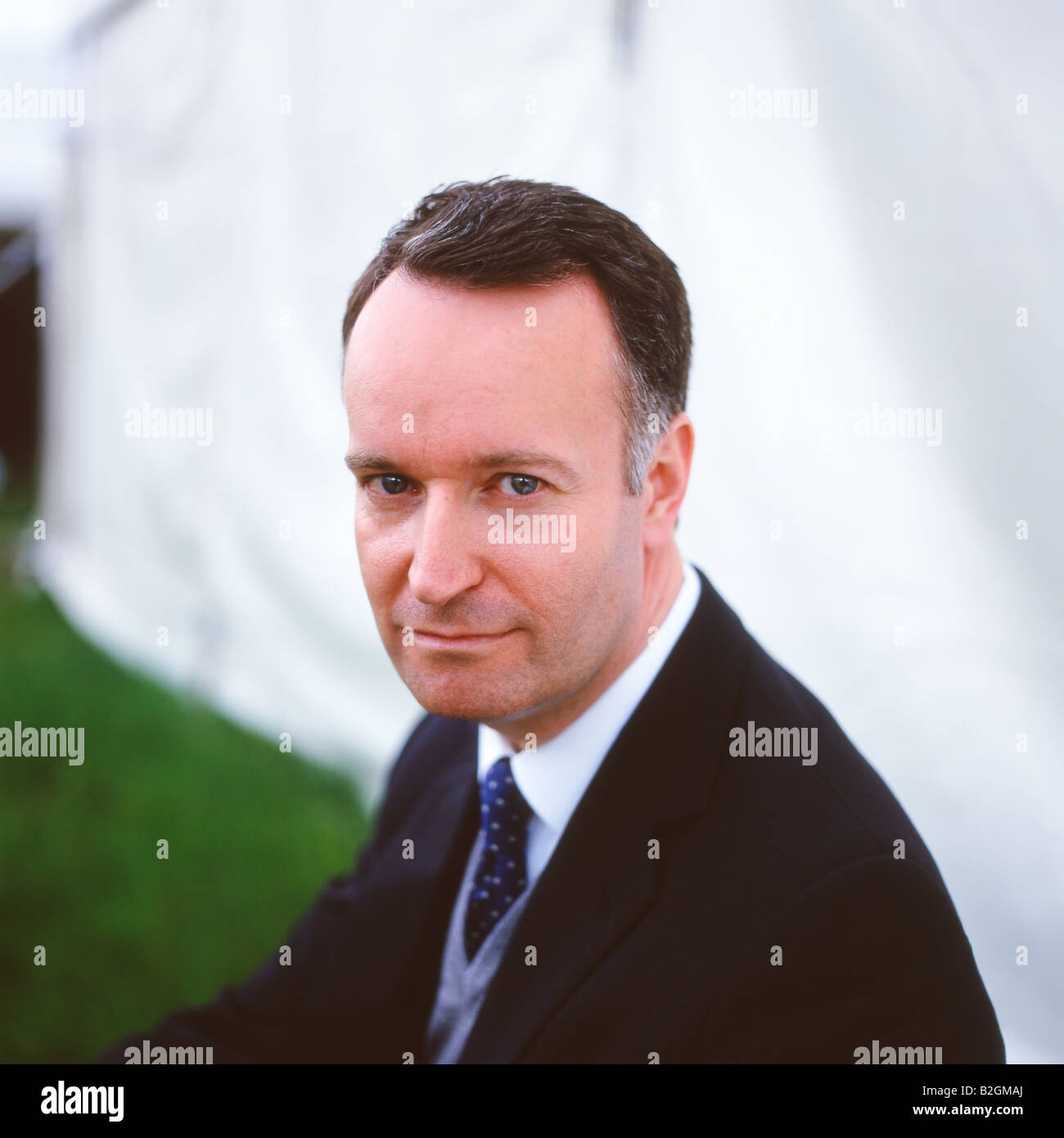 Author Andrew O'Hagan at the 2008 Hay Festival, Hay-on-Wye Stock Photo ...