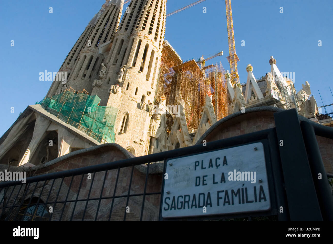 Sagrada familia cathedral sign hi-res stock photography and images - Alamy