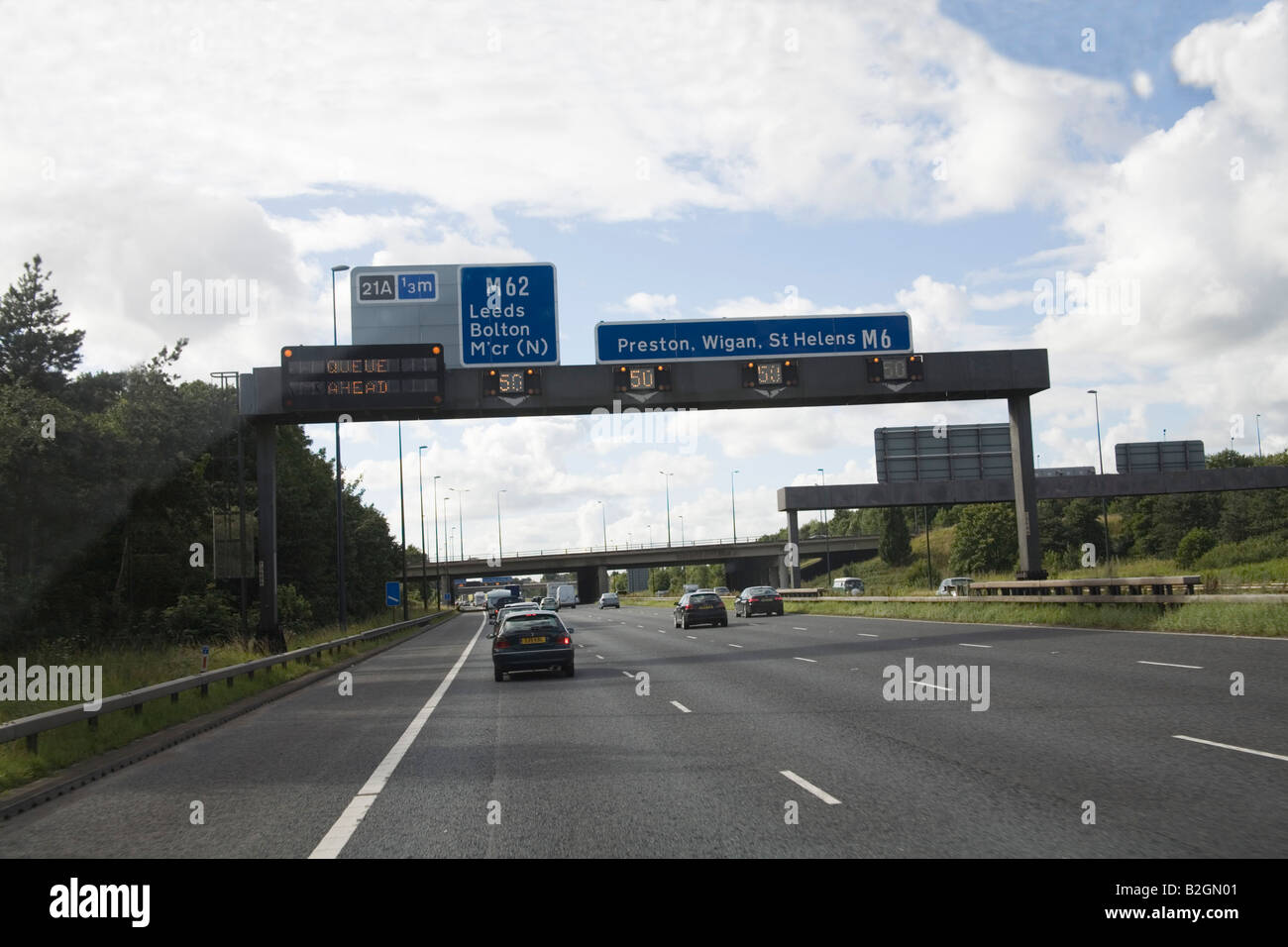 Cheshire m62 junction off m6 motorway hi-res stock photography and ...