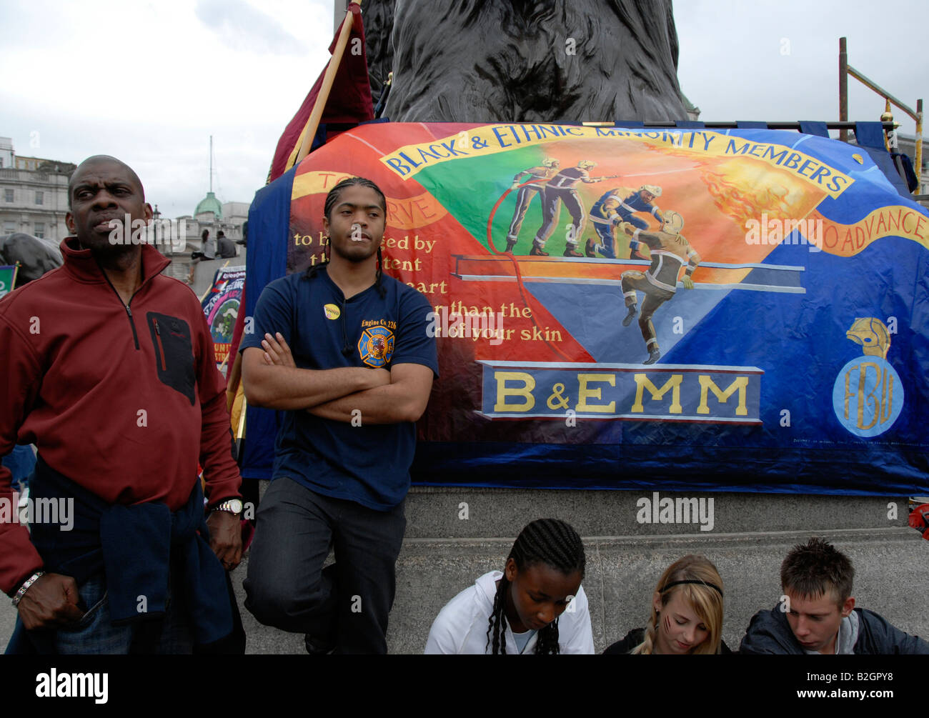 National anti fascist BNP march through London 21 June 2008 Stock Photo ...