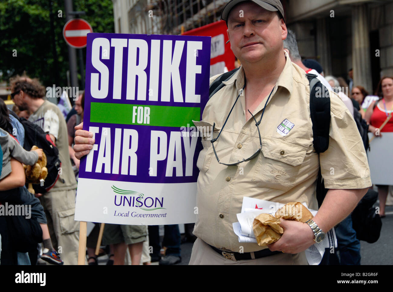 Unison union worker protest placard hi-res stock photography and images ...