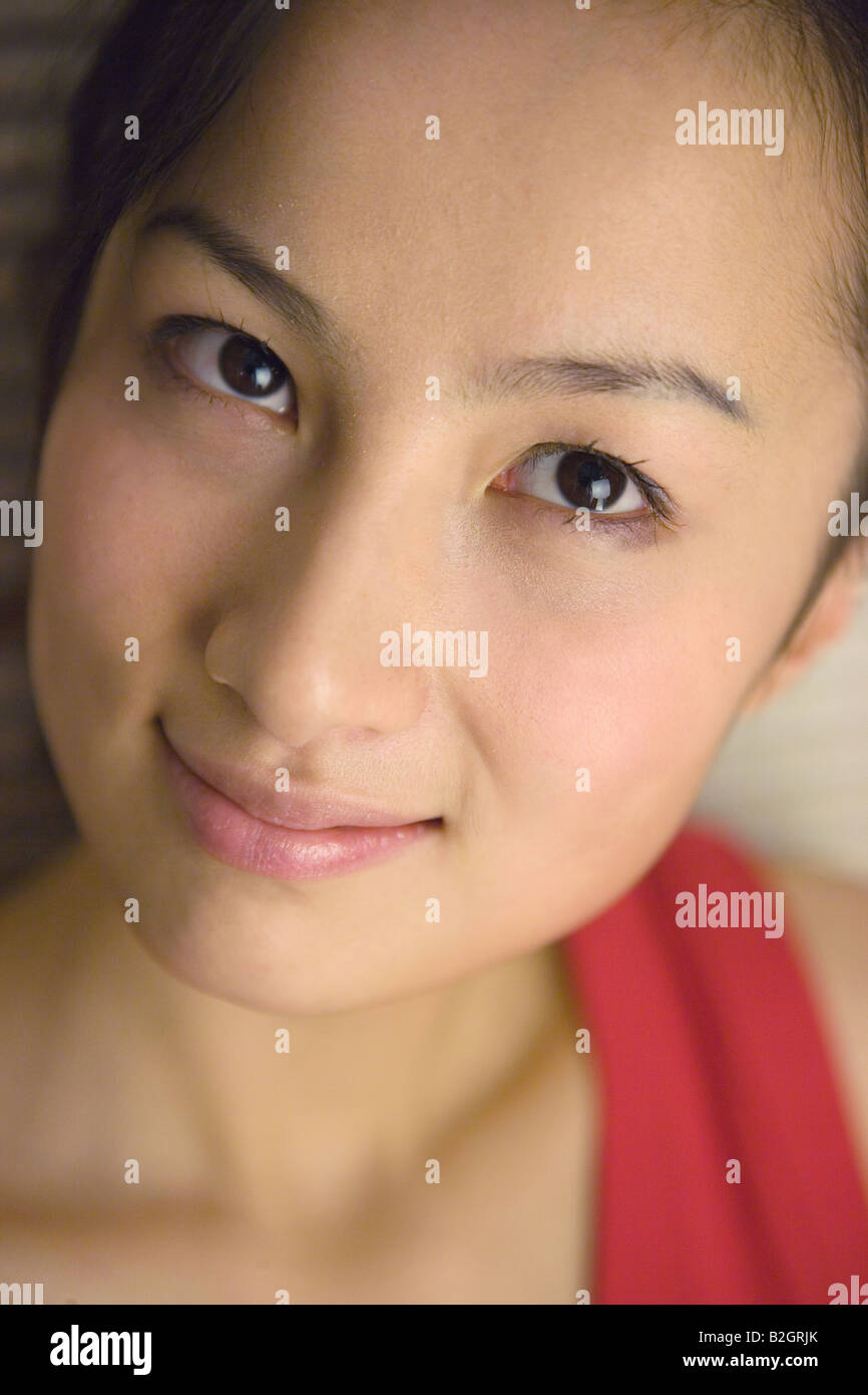 View up nose and close up asian woman hi-res stock photography and ...