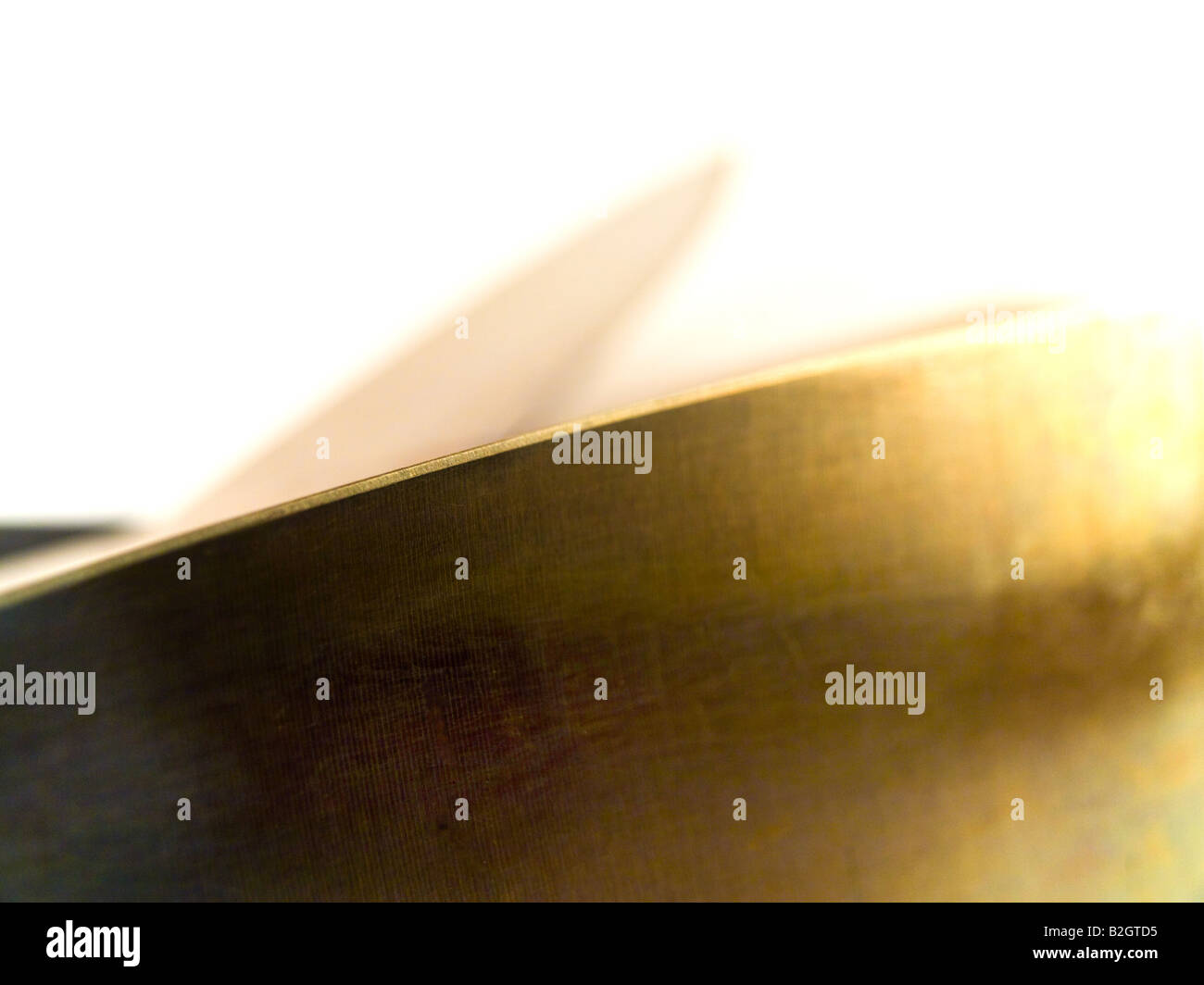 The Cutting Edge of a Knife on White Background Stock Photo - Alamy