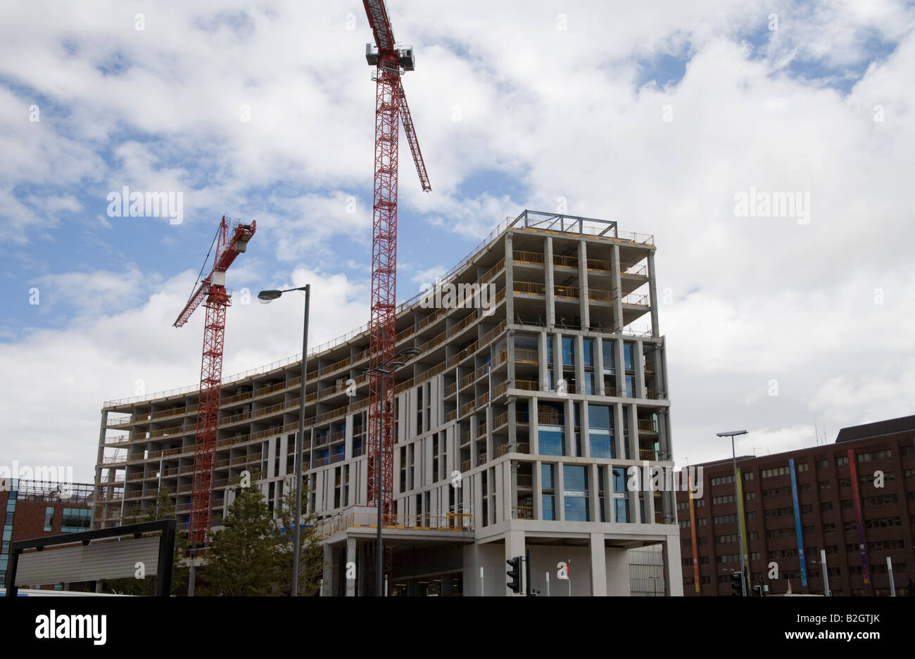 Merseyside England UK July A partially built hotel under construction ...
