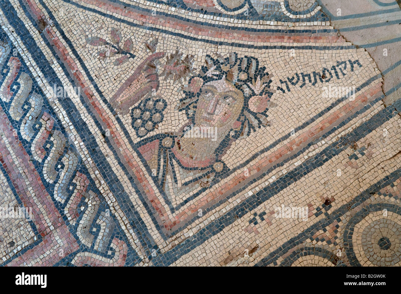 Ancient zodiac mosaic floor with Hebrew inscription dating 286 CE ...