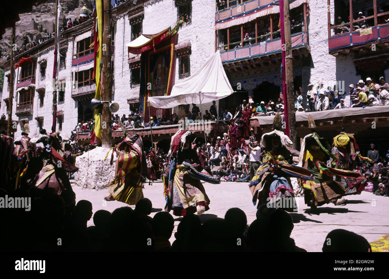 Monk dances at Hemis festival. Ladakh, Jammu & Kashmir state, India ...