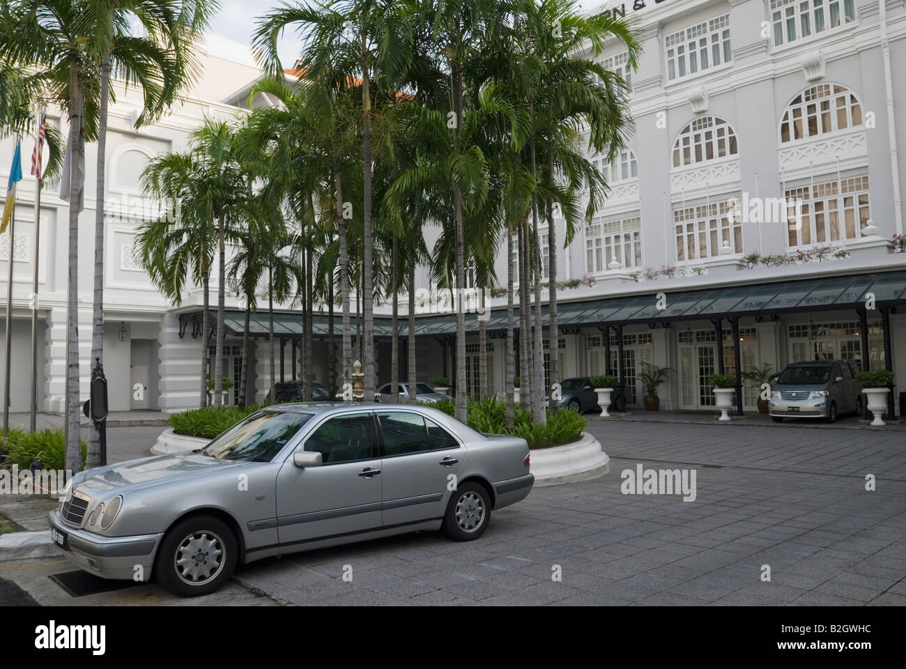 The forecourt E & O colonial hotel founded by the Armenian Sarkies ...