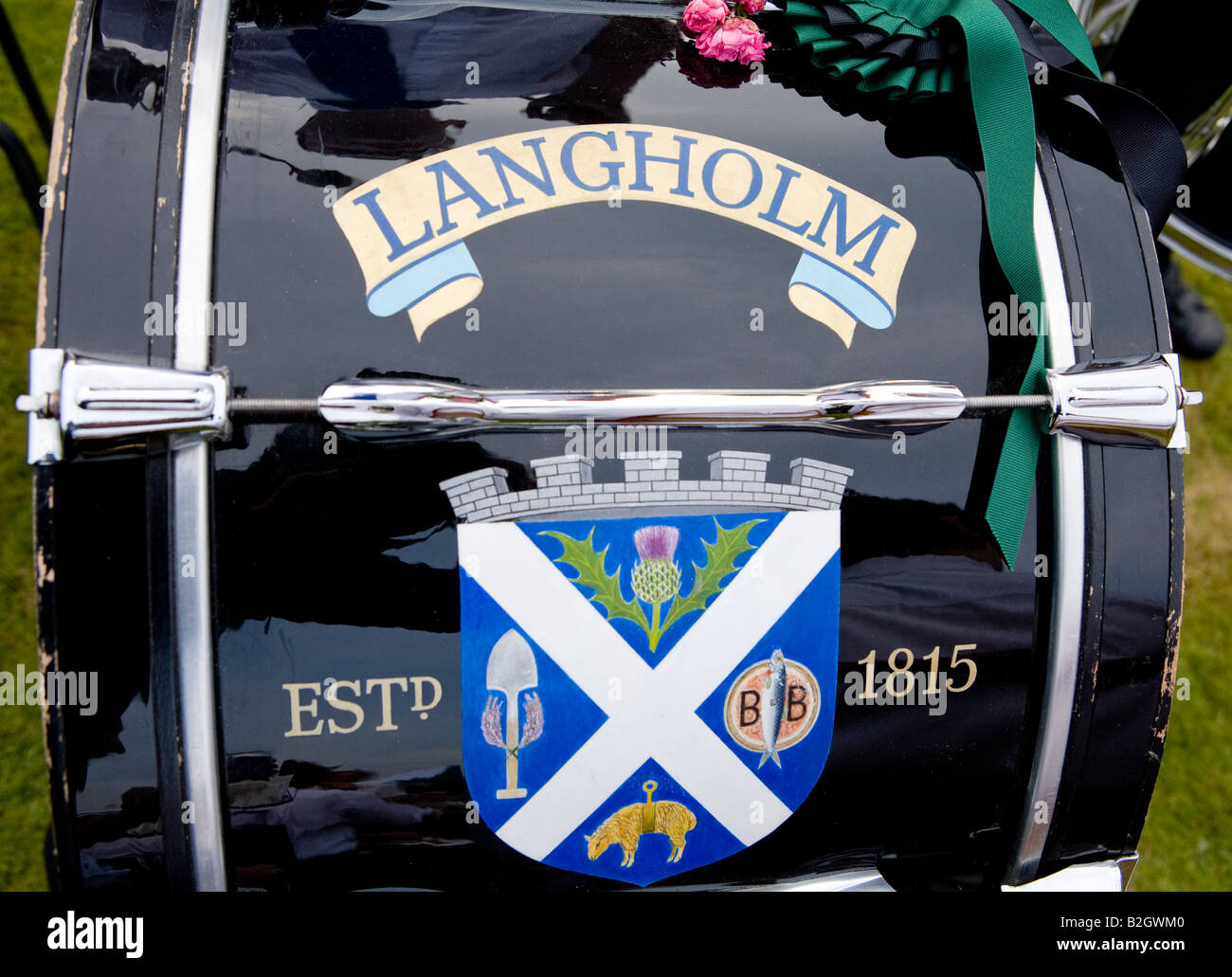 The Langham Common Riding Brass band Langholm Scotland UK Stock Photo ...