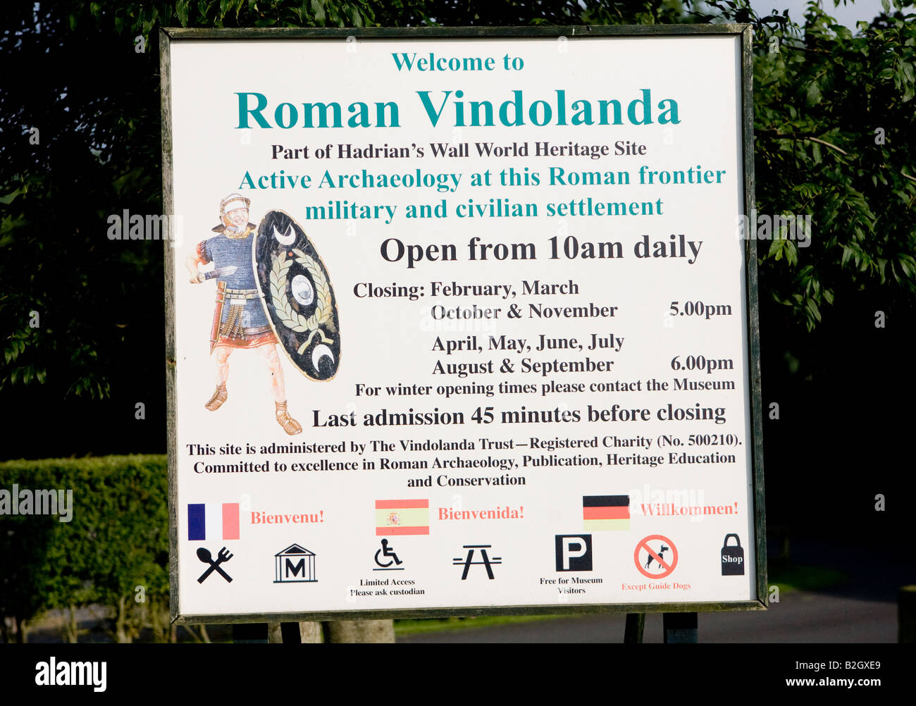 Hadrians wall sign hi-res stock photography and images - Alamy