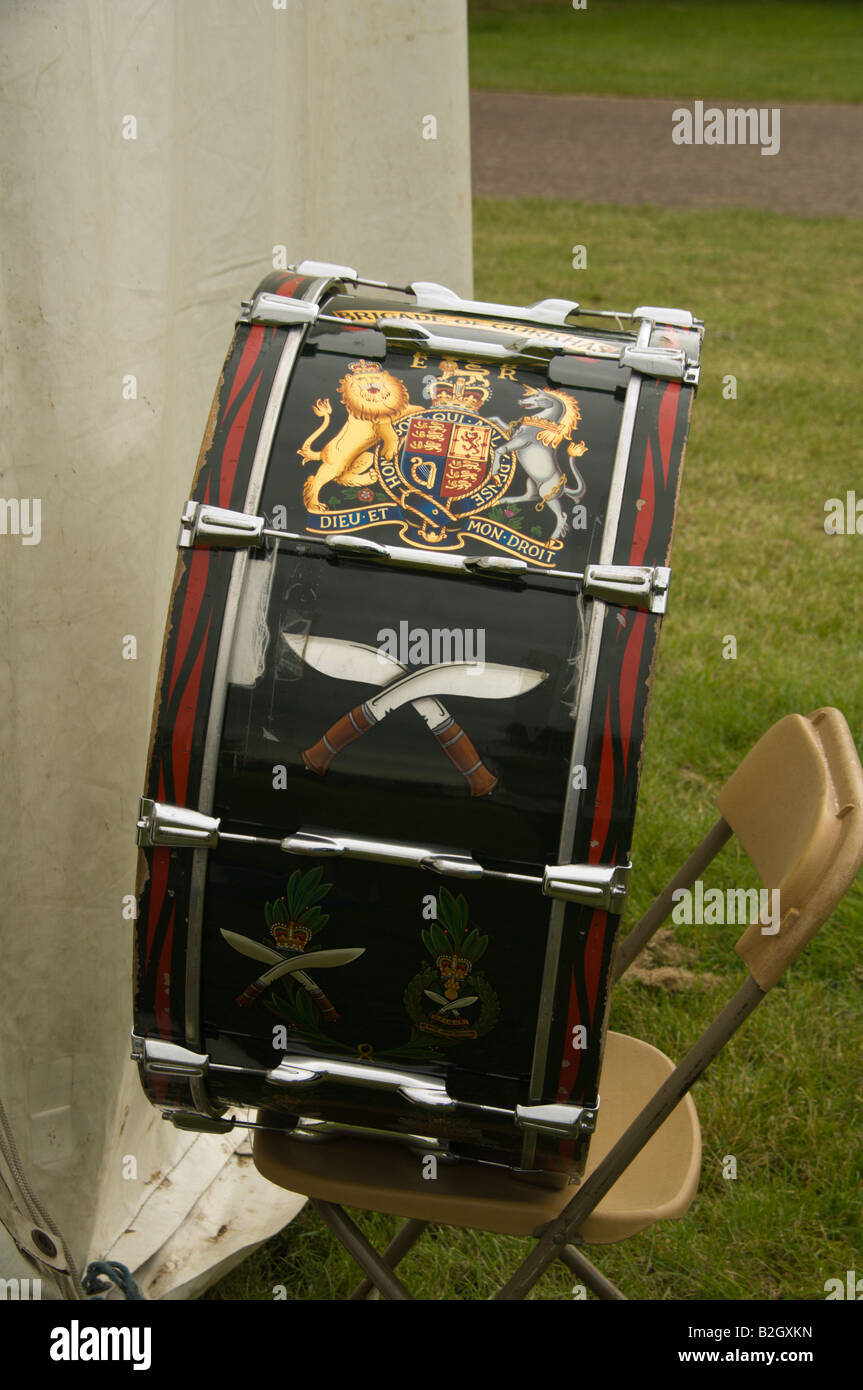 Drum of the Gurkha band Stock Photo - Alamy