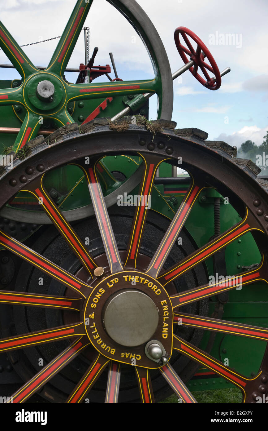 Traction Engine wheels Stock Photo - Alamy