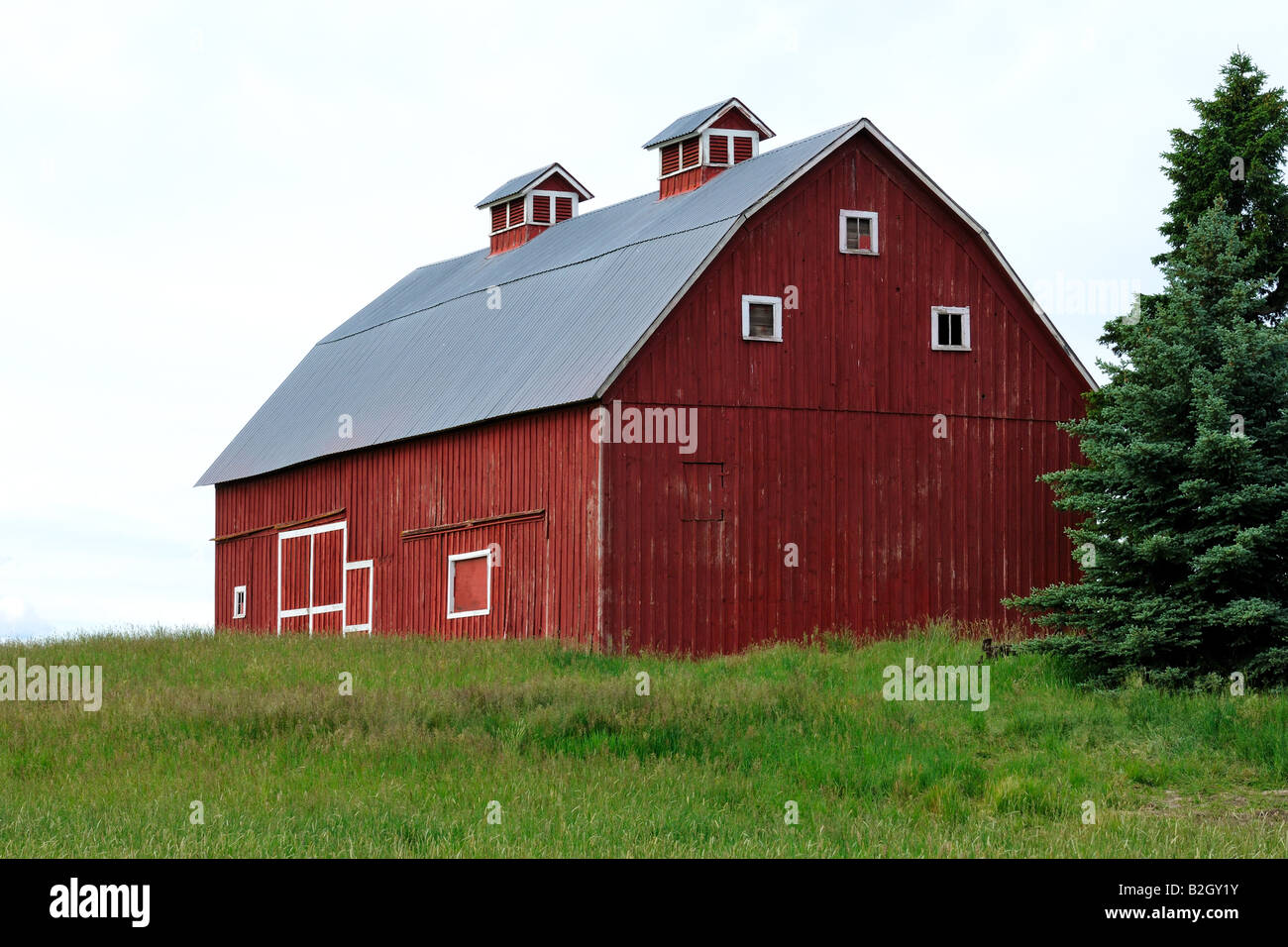 Red barn, the Palouse,Genesee, Idaho (Latah County Stock Photo - Alamy