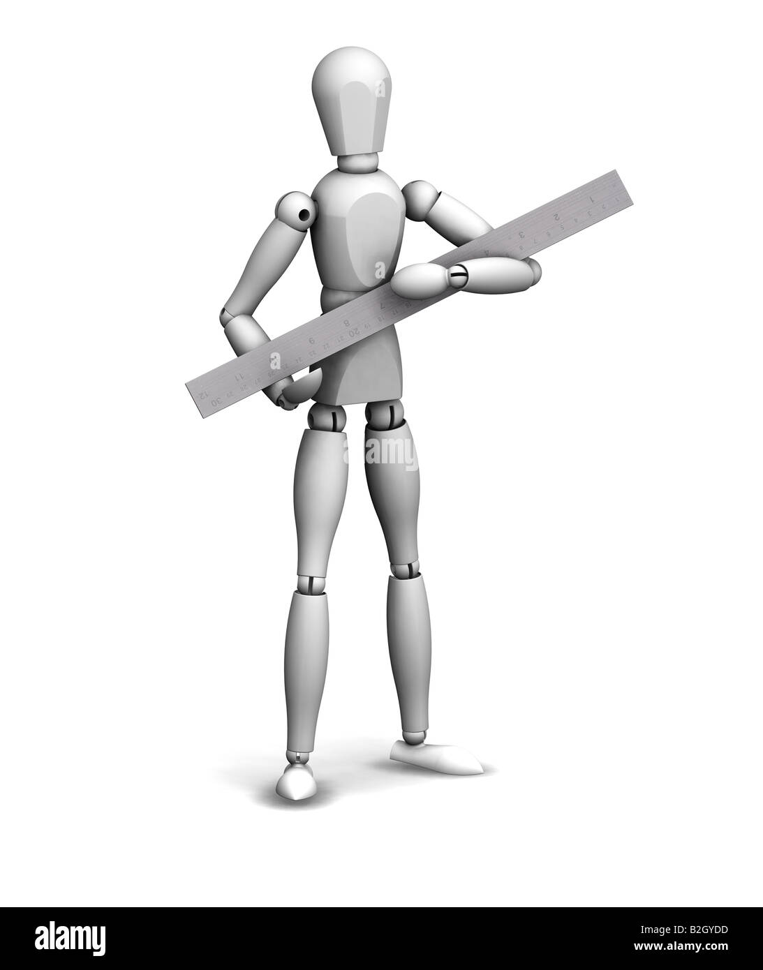 Ruler 3d hi-res stock photography and images - Alamy