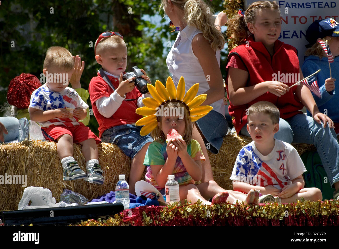 Patriotic family watermelon hi-res stock photography and images - Alamy