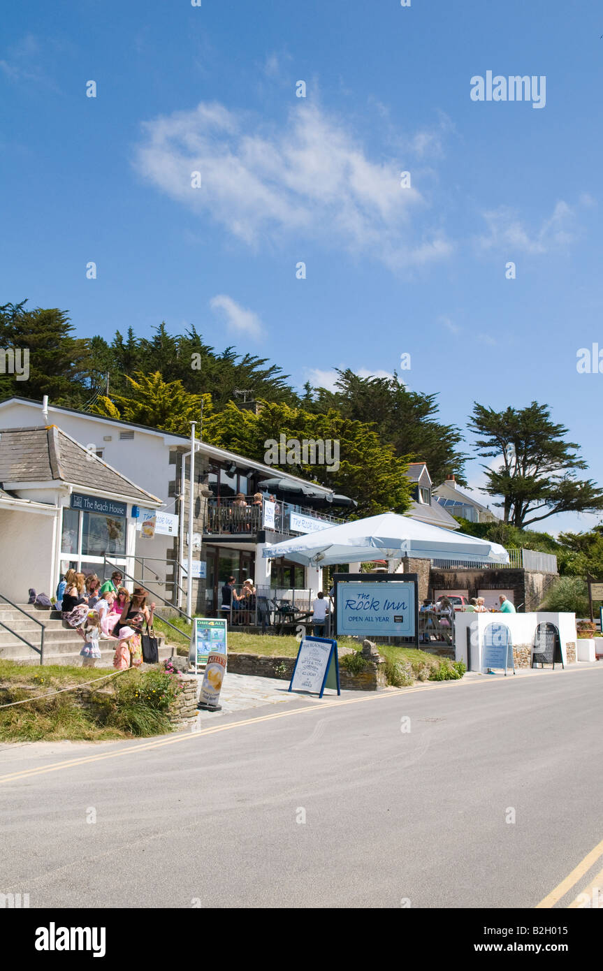 A busy bar in summer, Rock, North Cornwall Stock Photo - Alamy