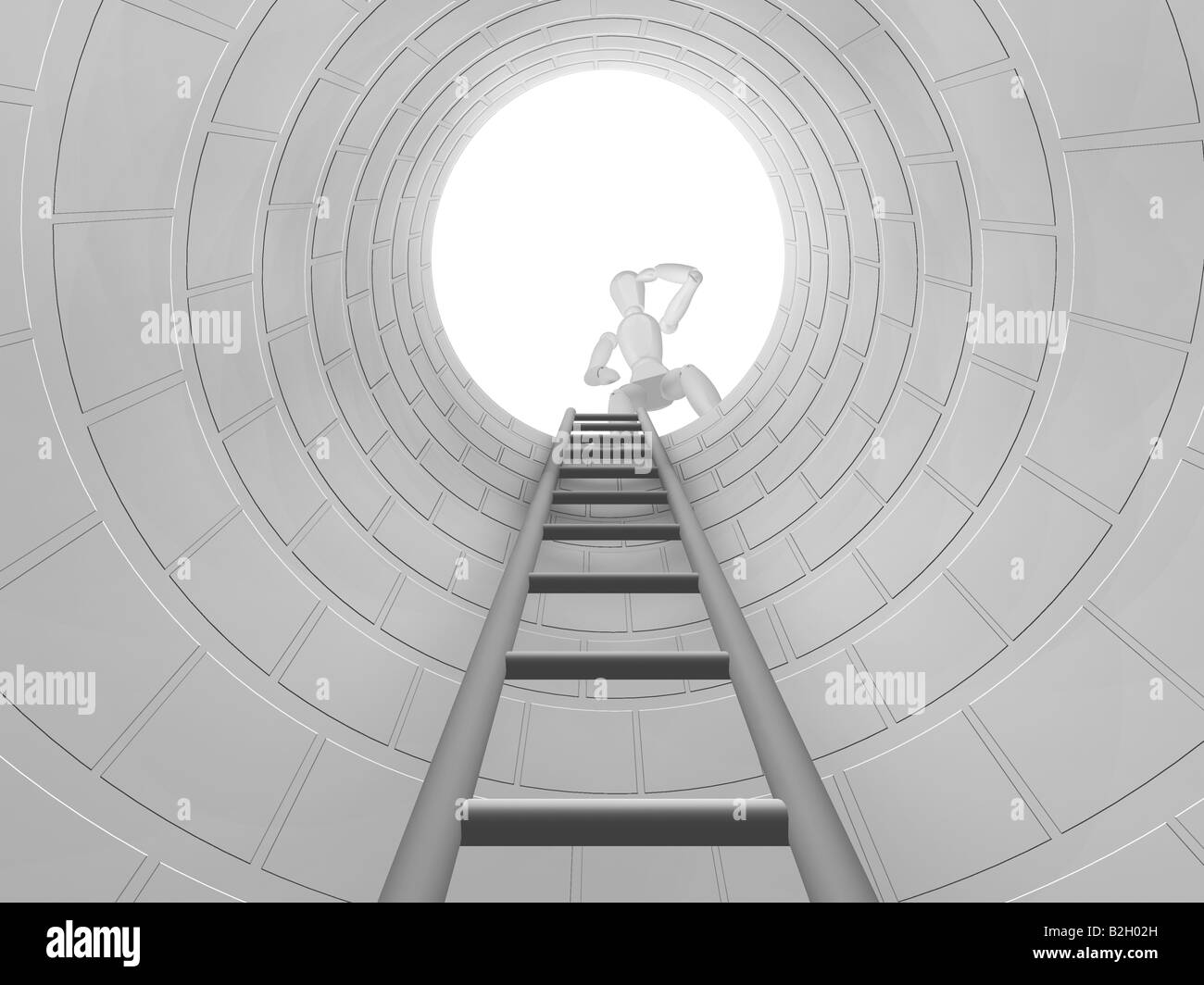 Man hole with ladder hi-res stock photography and images - Alamy