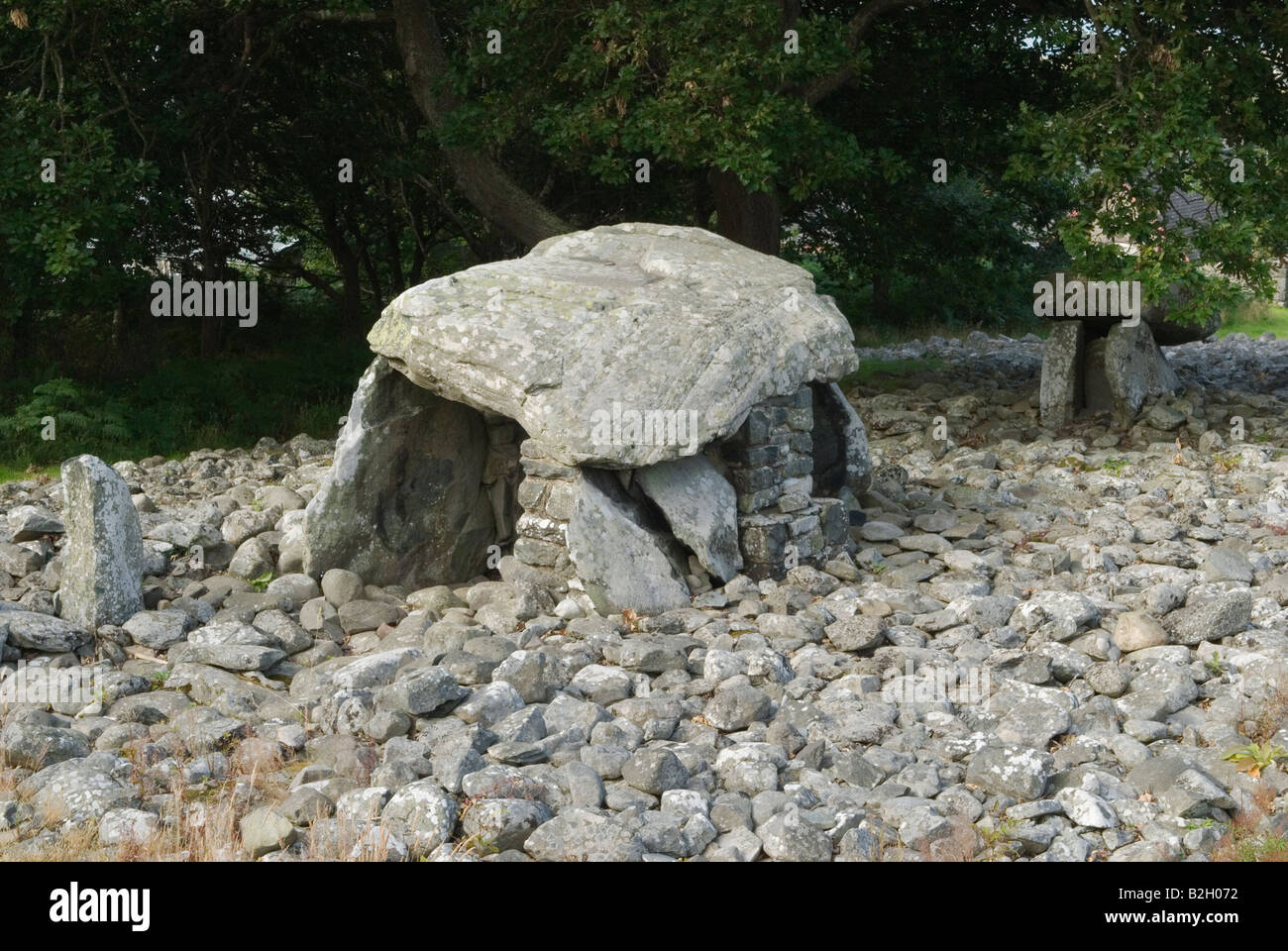 Dyffryn Neolithic double burial chamber Gwynedd UK west coast of North ...